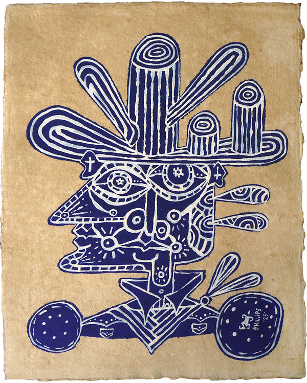 Bluer Than Blue - Brian Phillips - 8.5x11" - Austin Art Garage