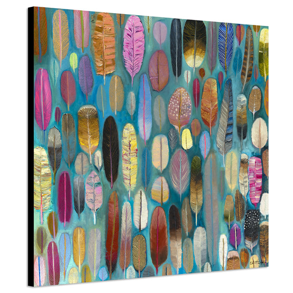 Feathers - Eli Halpin | Feathers Painting - Austin Art Garage