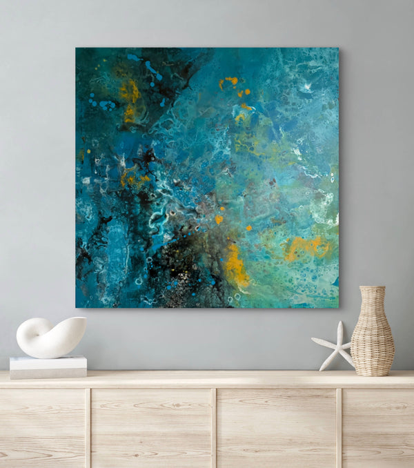 Catholicon Pyrite - Patrick Kelleher - 30 x 30" - Austin Art Garage