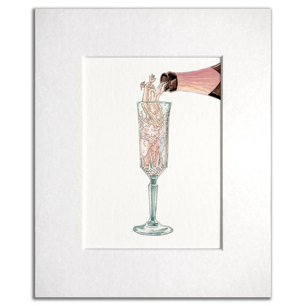 Rosé All Day - Jennifer Pate - 8x10" - Austin Art Garage