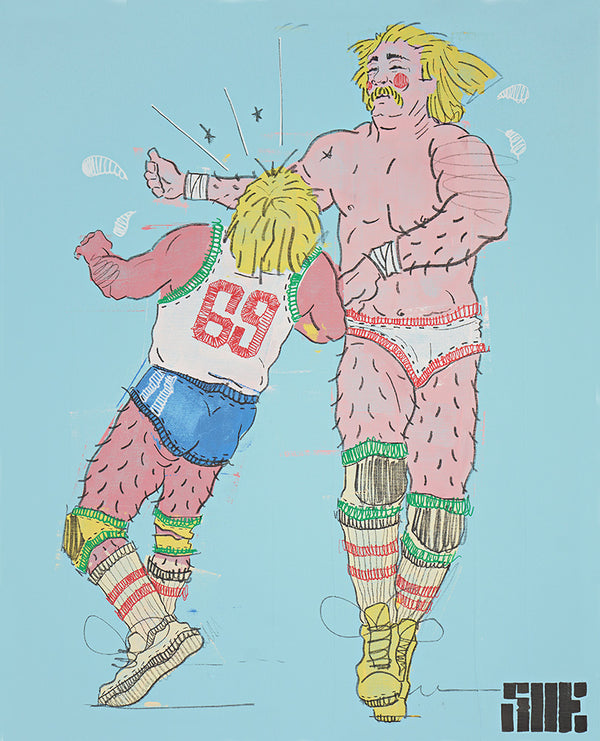Wined Dined and Clotheslined - Tyler Shelton - Print - Austin Art Garage