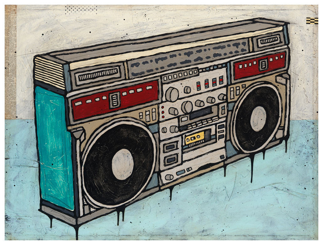 Ghetto Blaster Boombox Drawing Ghetto Blaster Art Prints For Sale