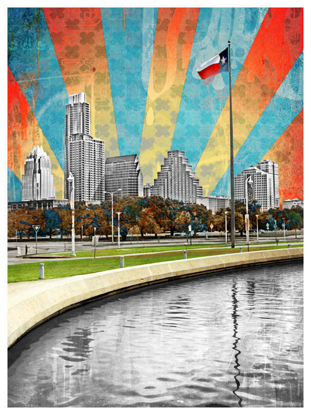 Good Morning Austin by Jake Bryer - Austin Art Garage